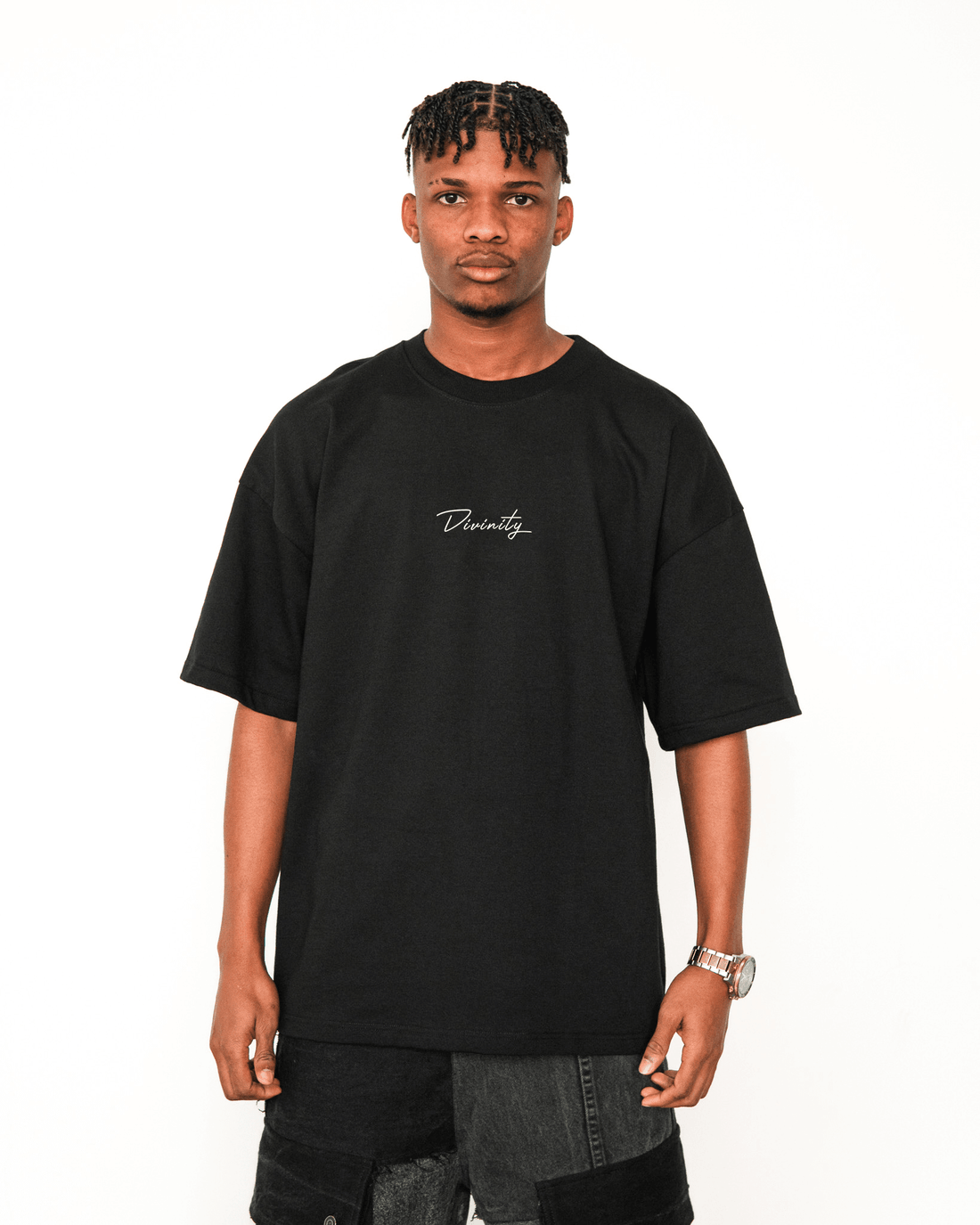 Divinity Oversized Script T-Shirt Black – Divinity Clothing